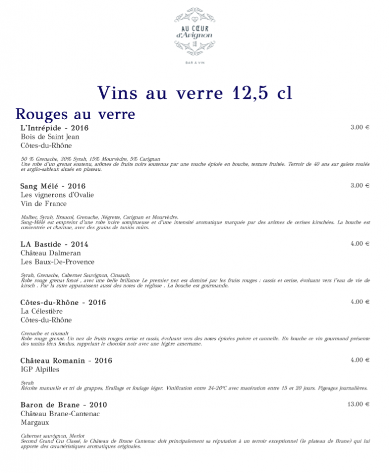 4 Exemples De Cartes Des Vins R ussies Avec SOMM IT 4 Exemples De Cartes Des Vins R ussies Avec SOMM IT